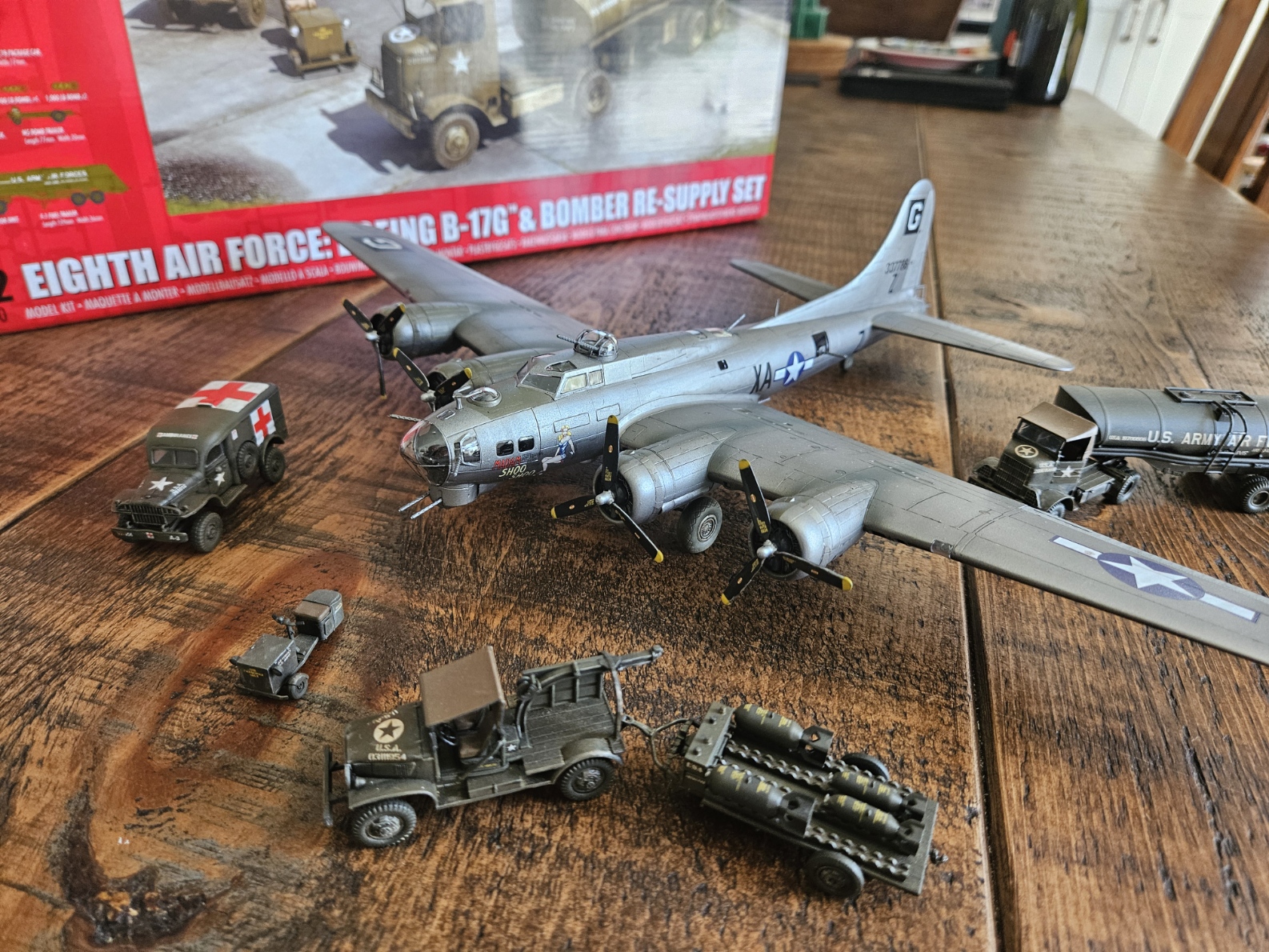 Airfix B-17G Flying Fortress & Re-Supply Set - Ready for Inspection ...